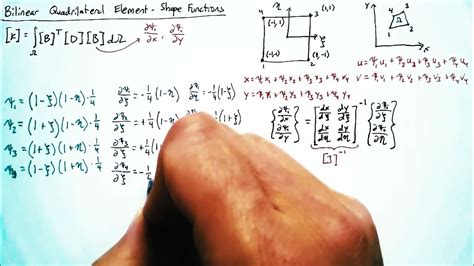 bilinear quad element shape functions youtube