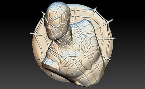 Spiderman D Stl Model For Cnc Router D Model D Printable Cgtrader