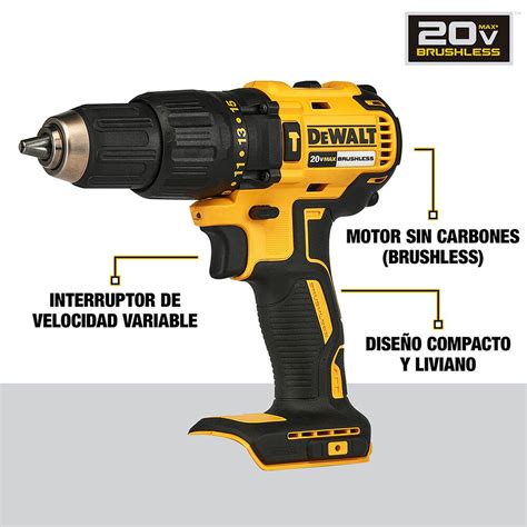 Taladro Percutor 20V Brushless Dewalt DCD7781B B3
