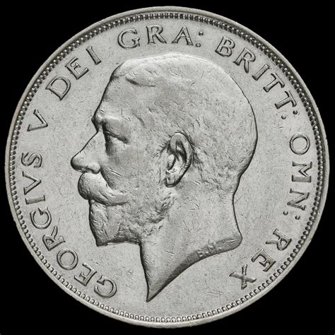 1923 George V Silver Half Crown Scarce AVF