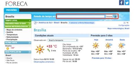 Foreca como saber a previsão do tempo pelo site