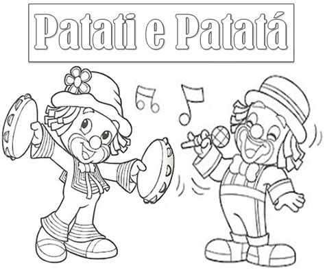 Patati e Patatá para Colorir Colorir Desenhos Para Colorir