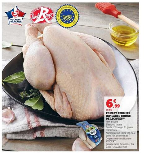 Promo Poulet Fermier Igp Label Rouge De Licques Chez U Express