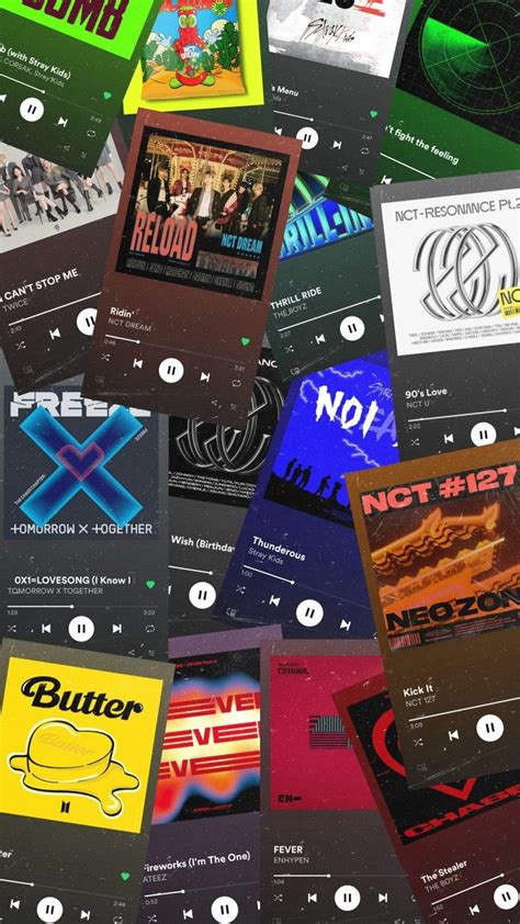 Wallpaper Spotify Kpop Music Collage Iphone Wallpaper Music Music