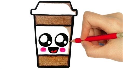 How To Draw A Cup Of Coffee Como Desenhar Um Copo De Caf Dibujar Una