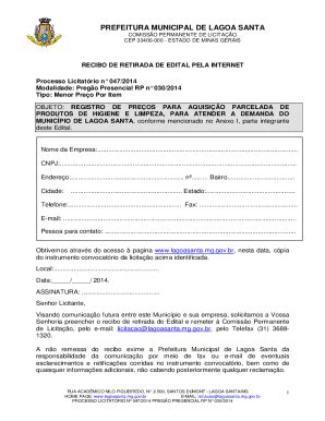 Preenchível Disponível OBJETO REGISTRO DE PREOS PARA AQUISIO PARCELADA