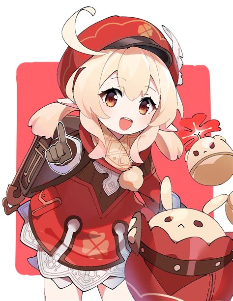 Klee And Jumpy Dumpty Genshin Impact Drawn By 115innu Danbooru