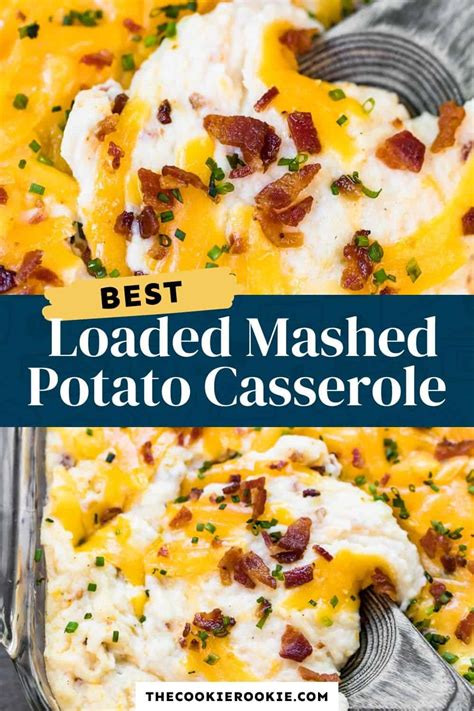 Loaded Mashed Potato Casserole Recipe The Cookie Rookie