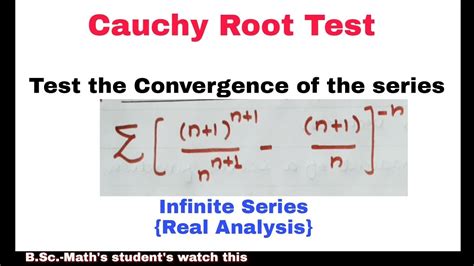 cauchy root test examples problems 3 youtube
