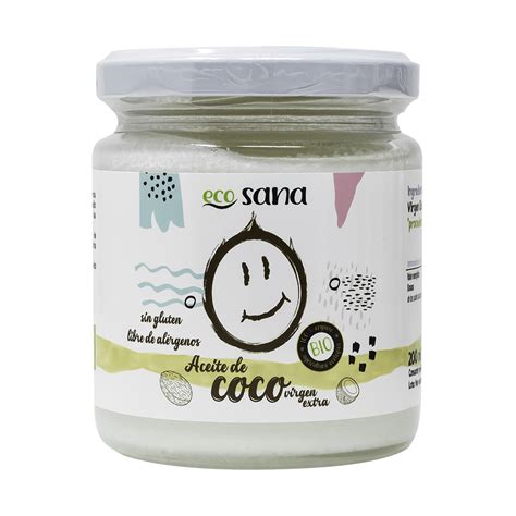 Aceite De Coco Virgen Extra Bio Ml Ecosana Drasanvi