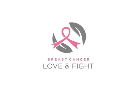 Premium Vector Breast Cancer Logo Design Icon Element Vector Idea