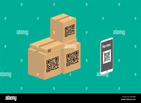 Isometric Flat Vector Concept Of QR Code Barcode Scanning