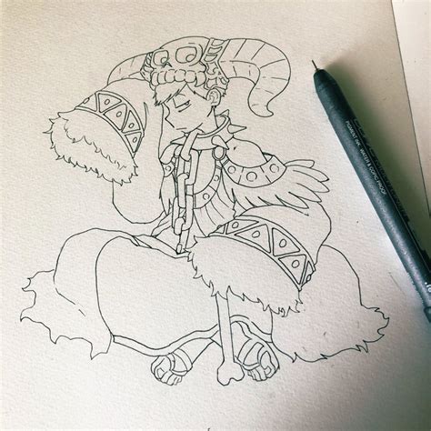 いぬみ閃光の勇犬 on Twitter ざっくり全体の線画を描いてからオメーここ明らかに失敗しただろってところを誤魔化していきます
