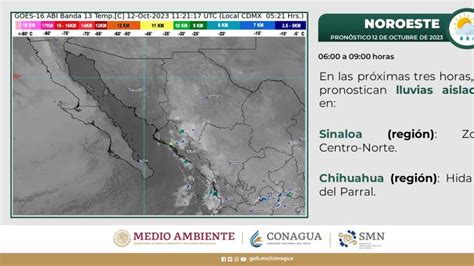 Sinaloa Se Despide De Lidia Se Esperan Lluvias Puntuales Para Este