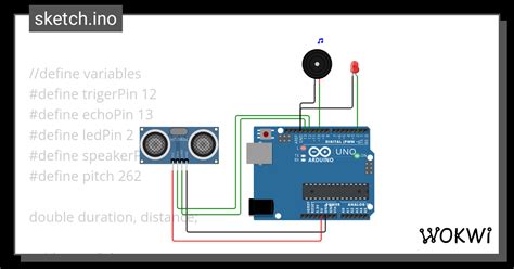 مؤشر إنذار السرقة Arduino المحاكاة عبر الإنترنت في Wokwi Simulator