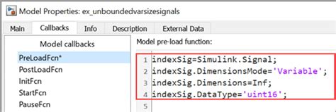 unbounded variable size signal basic operations matlab and simulink mathworks india