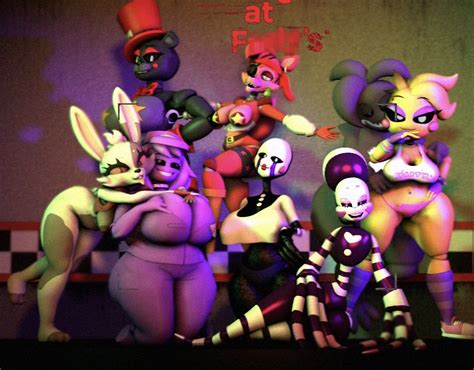 Rule 34 3d Anthro Breasts Busty Lefty Female Five Nights At Freddys Five Nights At Freddys