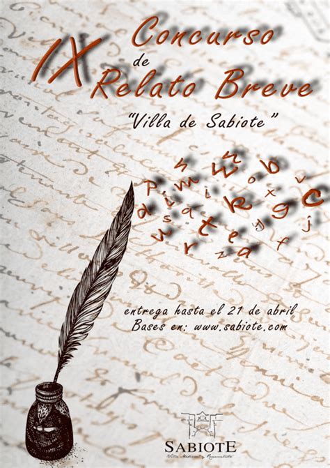 IX Concurso De Relato Breve Villa De Sabiote Ayuntamiento De Sabiote