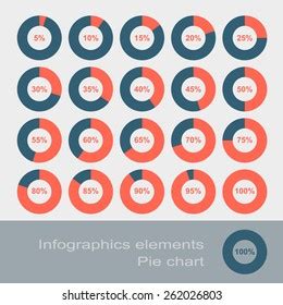 Circle Diagram Pie Charts Infographic Elements Stock Vector Royalty