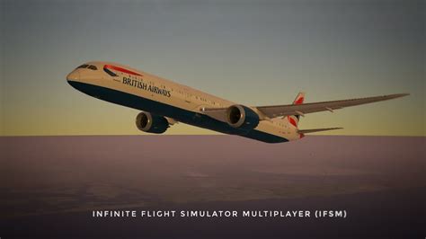 Infinite Flight Boeing B787 10 British Airways Sunset Takeoff YouTube