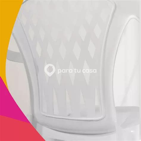 Sillón Silla Plástica Jardín Apilable Reforzada Mica Quality Color