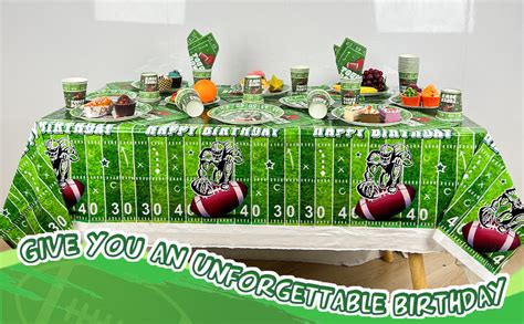 Amazon Ssailue Decor Football Party Decorations 3 PCS Football