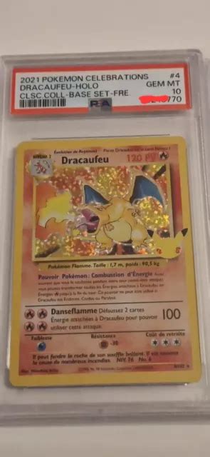 DRACAUFEU HOLO PSA 10 Celebrations 25 Ans 4 102 Français Carte