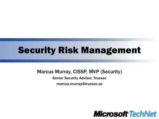 Ppt Information Security And Risk Management Powerpoint Presentation