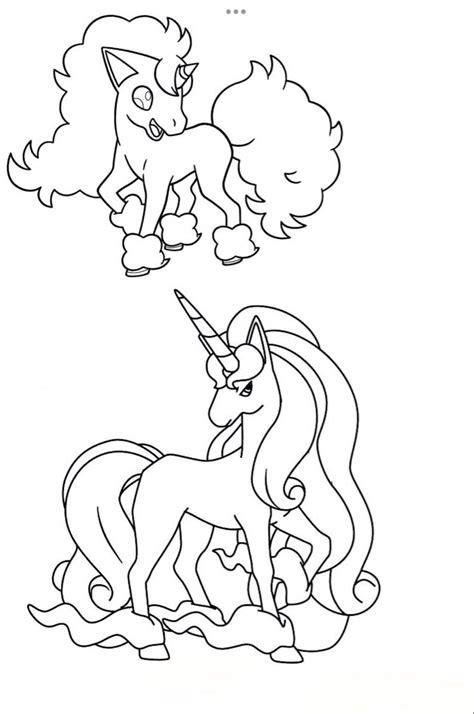 Galarian Ponyta Coloring Pokemon Coloring Pages Coloring Book Art