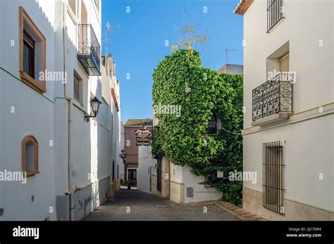 CALPE ESPAÑA 27 DE ENERO de 2022 Vista de edificios coloridos y