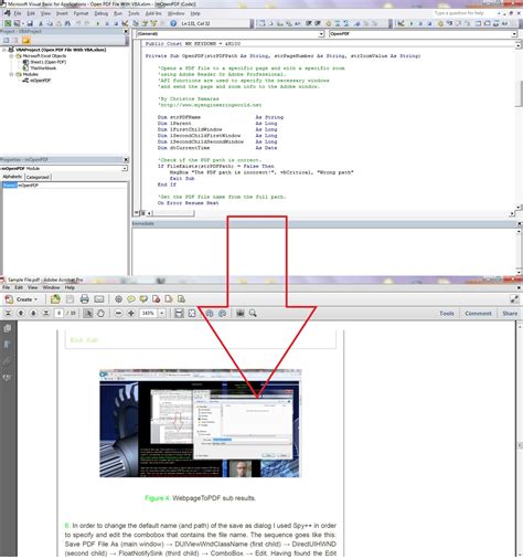 convert to pdf using vba saerbs