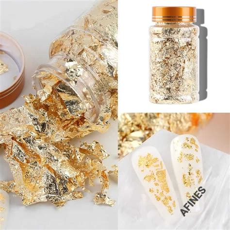 PAPEL ORO PARA UÑAS FRASCO GRANDE AF50533 Afines