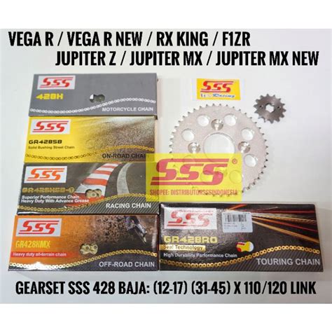 Jual GEARSET GIRSET GEAR SET GIR SET SSS RX KING F1ZR JUPITER