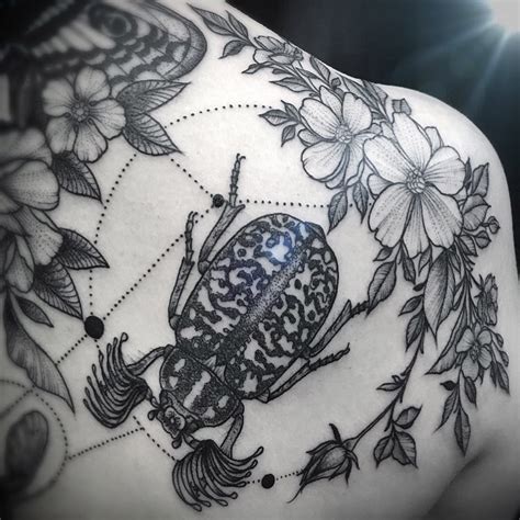 Botanical Back Tattoo