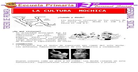 La Cultura Mochica para Tercero de Primaria Web view Quién fue el
