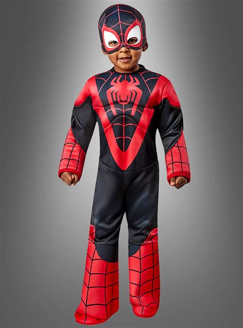 Spiderman Kostüm schwarz rot für Kinder von Marvel