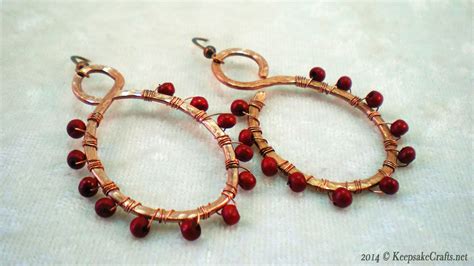 Wire And Beaded Earrings Tutorials