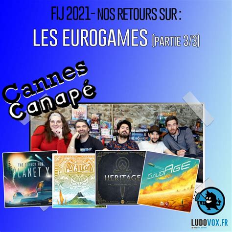 LudoVox CANNES CANAPÉ FIJ2021 LES JEUX EUROGAMES CloudAge