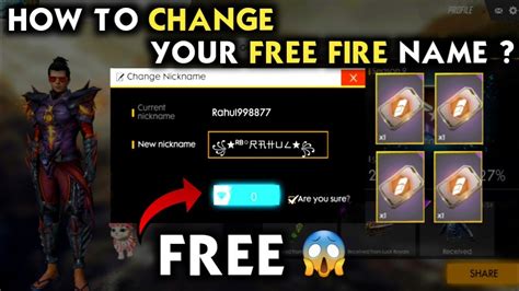 HOW TO CHANGE NAME IN FREE FIRE FOR FREE HOW TO WRITE STYLISH NAME IN
