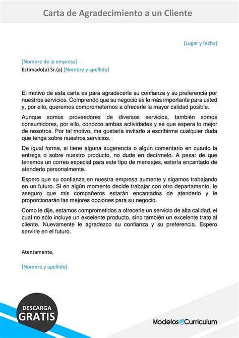 Ejemplos De Carta De Agradecimiento 2024 Modelos Gratis