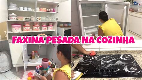 Faxina Pesada Na Cozinha Limpei A Geladeira Microondas Forno