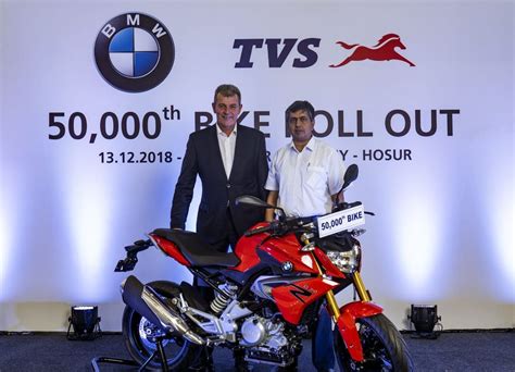 TVS Rolls Out 50 000th Unit Of BMW 310 CC Series Motorcycles