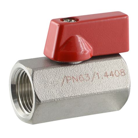 Edelstahl Mini Kugelh Hne Mit Knebelgriff Einseitig Pn