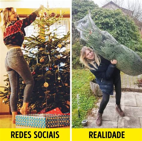 Fotos De Uma Mulher Que Revela A Realidade Por Tr S Das Imagens