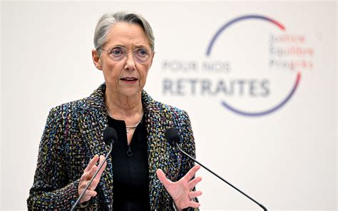 Réforme des retraites les annonces de la Première ministre E Borne
