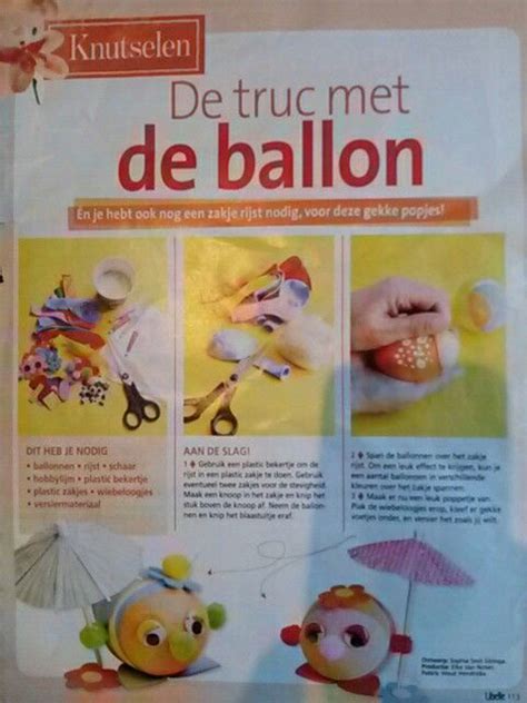 Popjes Knutselen Met Ballon En Rijst
