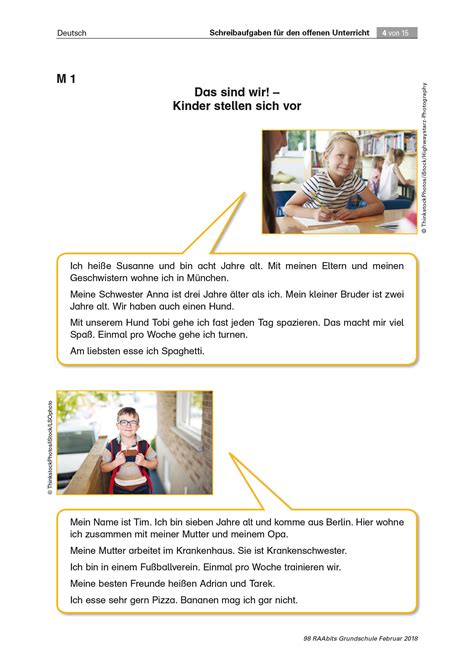 Grundschule Unterrichtsmaterial Deutsch Schreiben Motivierende