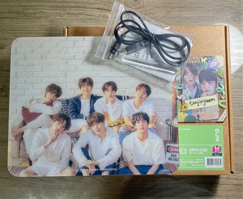 BTS 24 7 Oneul Exhibition Acrylic Led Clock Hobbies Toys
