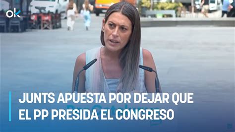 Junts presiona a Sánchez apuesta por dejar que el PP presida el