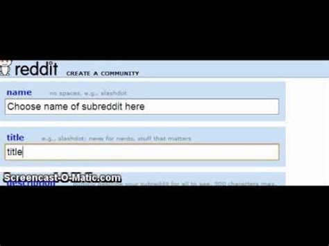 How To Create A Subreddit